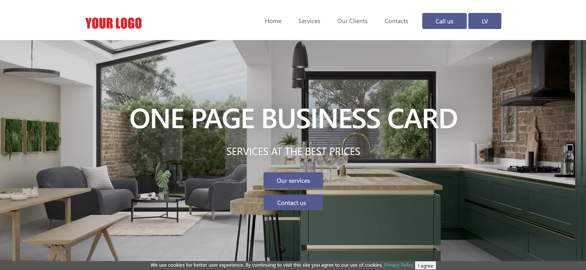 ONE PAGE BUSINESS CARD